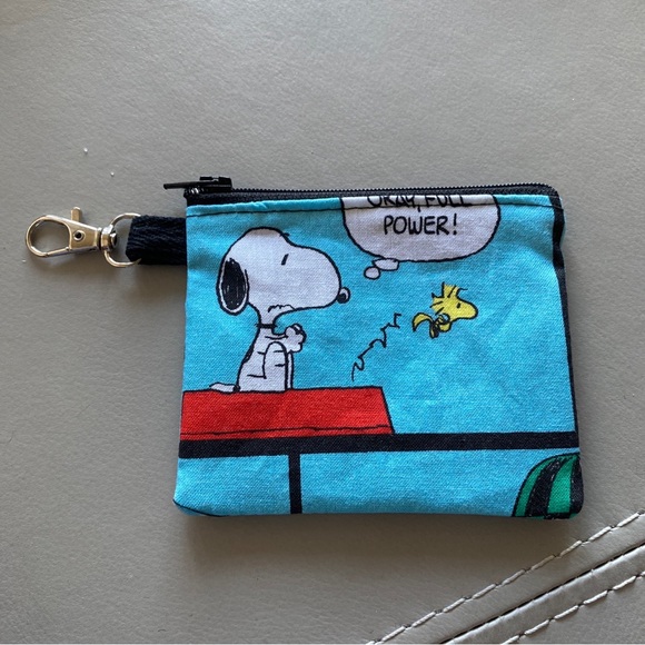 Hand Crafted | Bags | New Zippered Lined Snoopy Coin Purse With Lobster ...